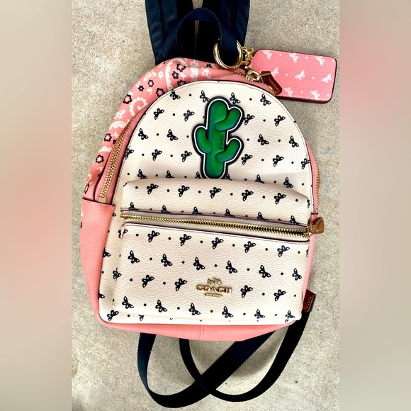Coach | Bags | Coach Mini Backpack With Cactus Appliqu With Matching ...